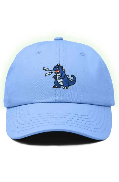DALIX Lizard Embroidered Baseball Cap - Light Blue