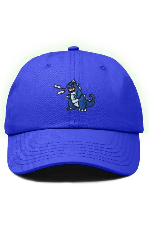 DALIX Lizard Embroidered Baseball Cap - Royal Blue