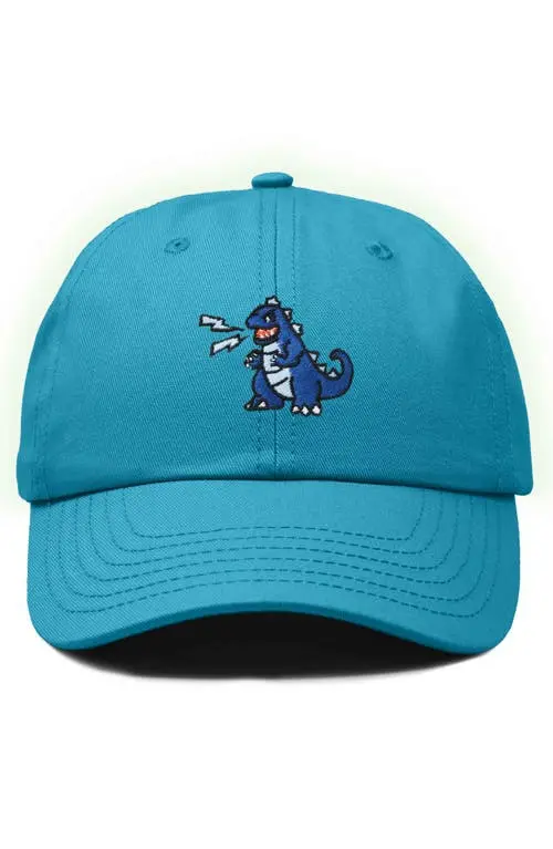 DALIX Lizard Embroidered Baseball Cap - Teal