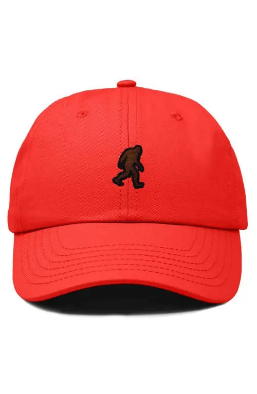 DALIX Sasquatch Embroidered Cap - Red