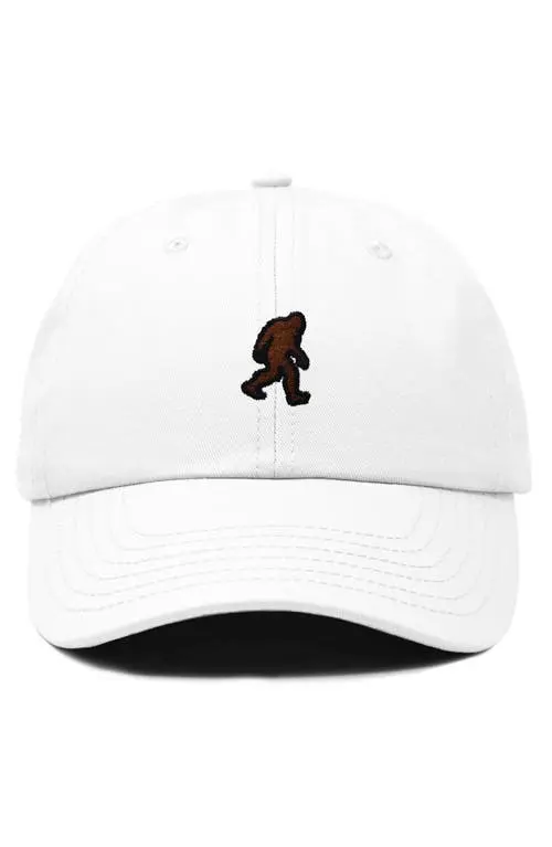 DALIX Sasquatch Embroidered Cap - White