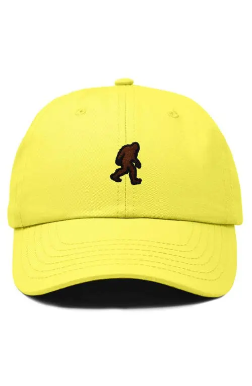 DALIX Sasquatch Embroidered Cap - Yellow