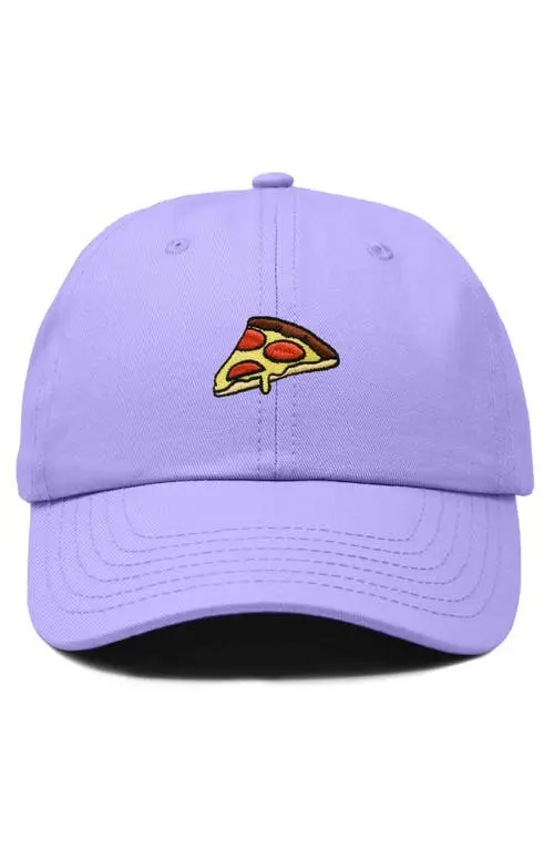 DALIX Pizza Slice Embroidered Cap - Lavender