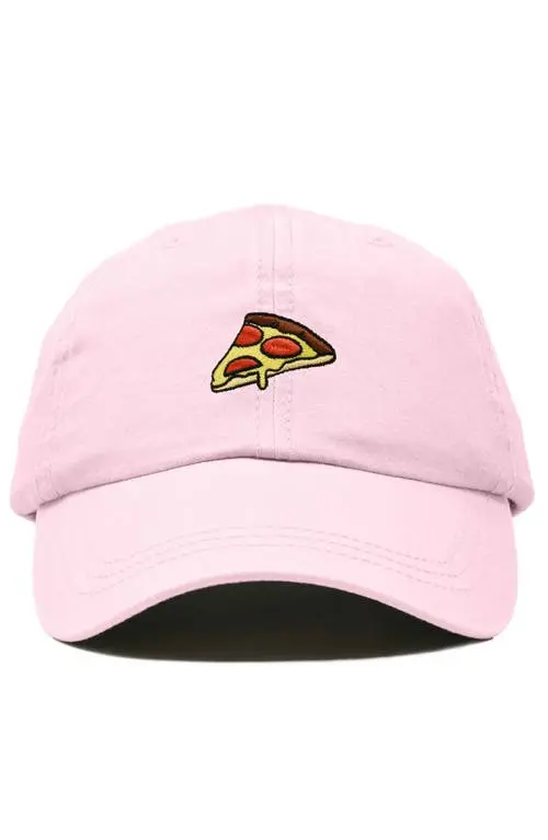 DALIX Pizza Slice Embroidered Cap - Washed Pink