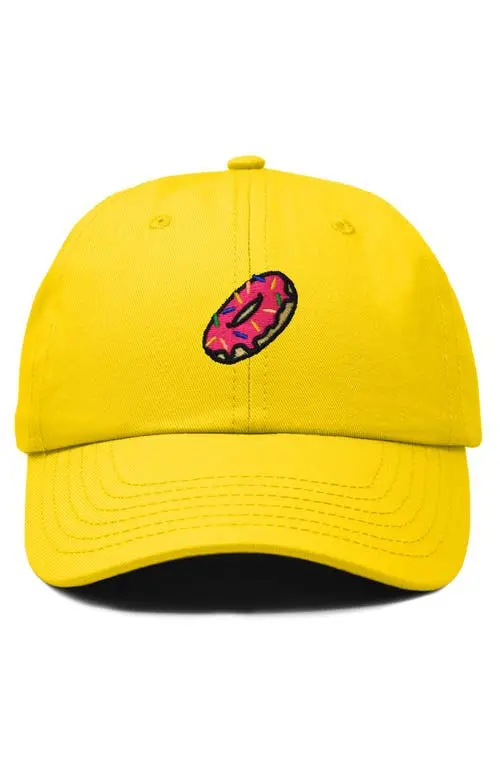 DALIX Donut Embroidered Cap - Gold