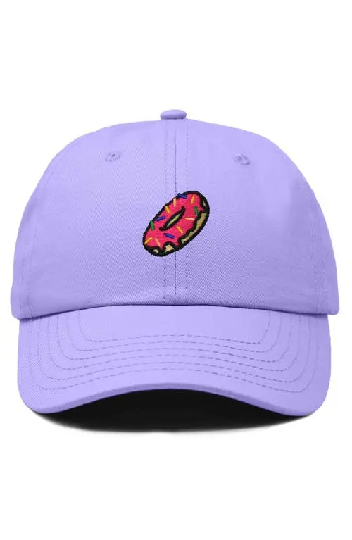 DALIX Donut Embroidered Cap - Lavender