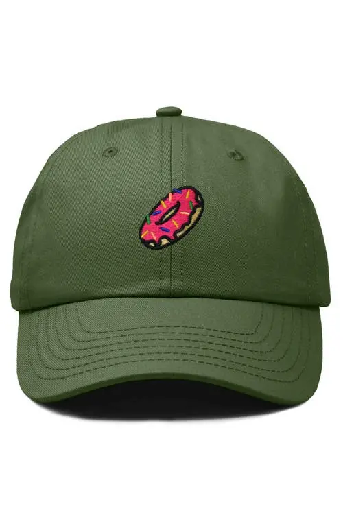 DALIX Donut Embroidered Cap - Olive