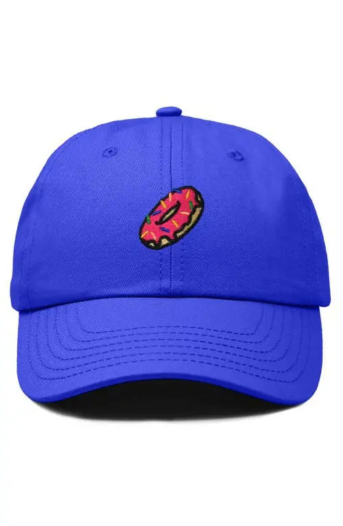 DALIX Donut Embroidered Cap - Royal Blue