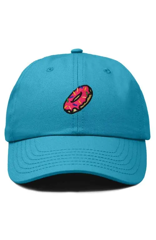 DALIX Donut Embroidered Cap - Teal
