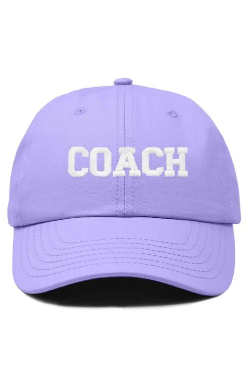 DALIX Coach Embroidered Cap - Lavender