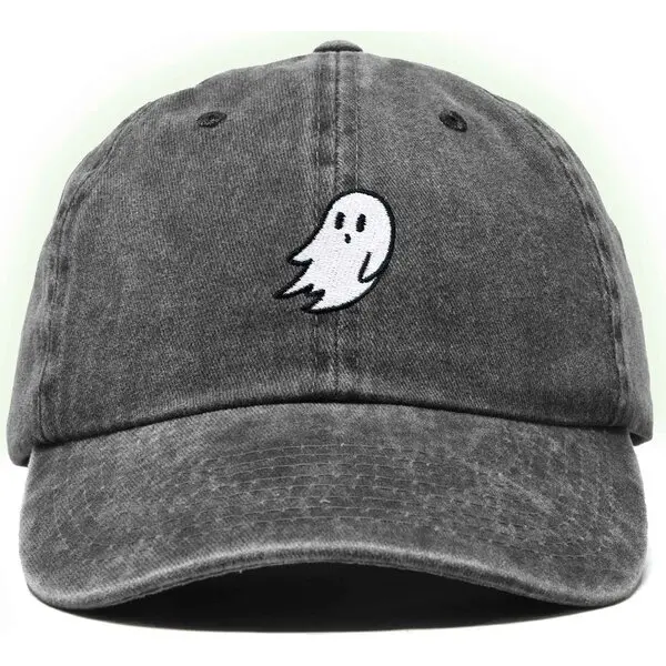 DALIX Ghost Dad Cap - Washed Black