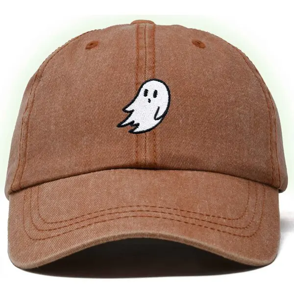 DALIX Ghost Dad Cap - Washed Orange