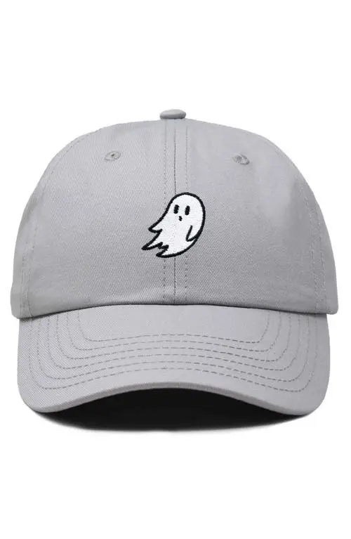 DALIX Ghost Embroidered Cap - Gray