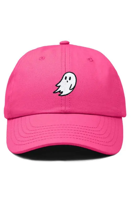 DALIX Ghost Embroidered Cap - Hot Pink