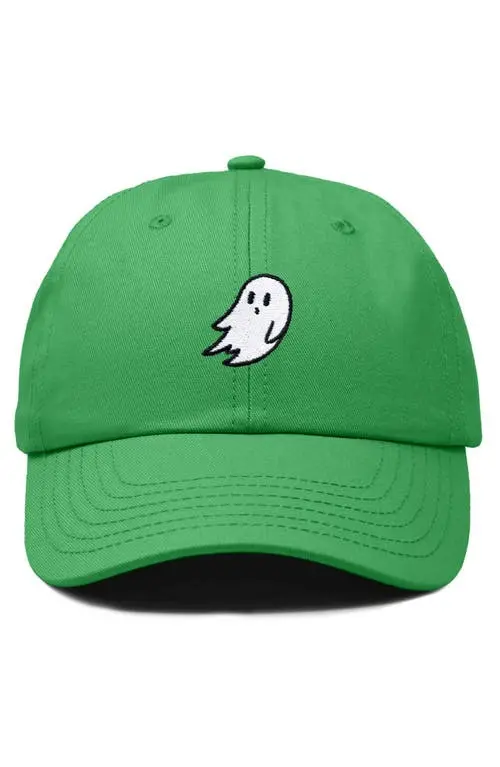 DALIX Ghost Embroidered Cap - Kelly Green