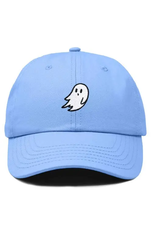 DALIX Ghost Embroidered Cap - Light Blue