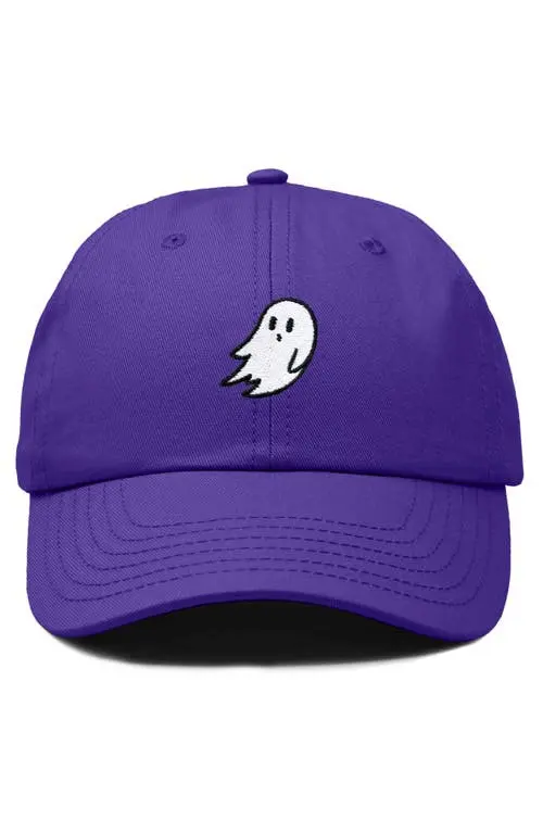 DALIX Ghost Embroidered Cap - Purple