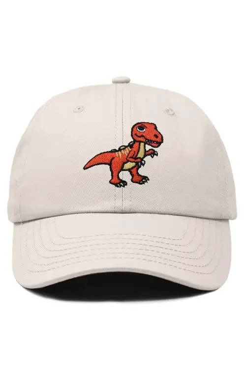 DALIX T-rex Embroidered Cap - Beige