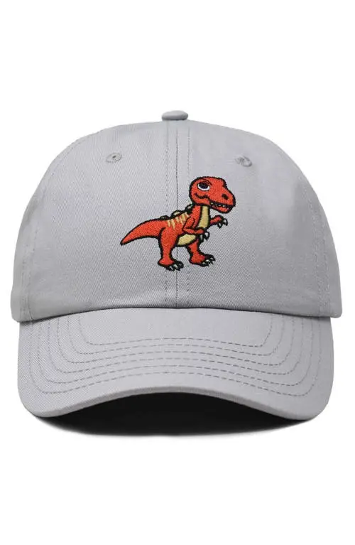 DALIX T-rex Embroidered Cap - Gray