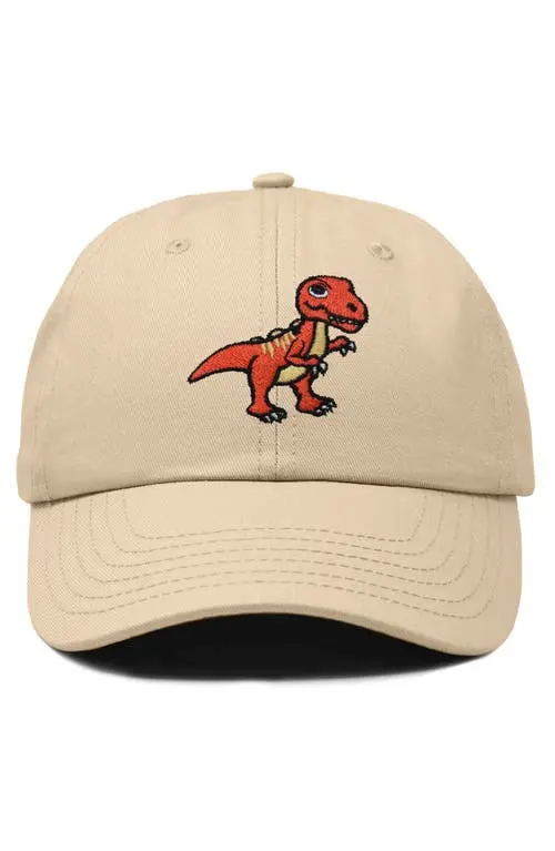 DALIX T-rex Embroidered Cap - Khaki