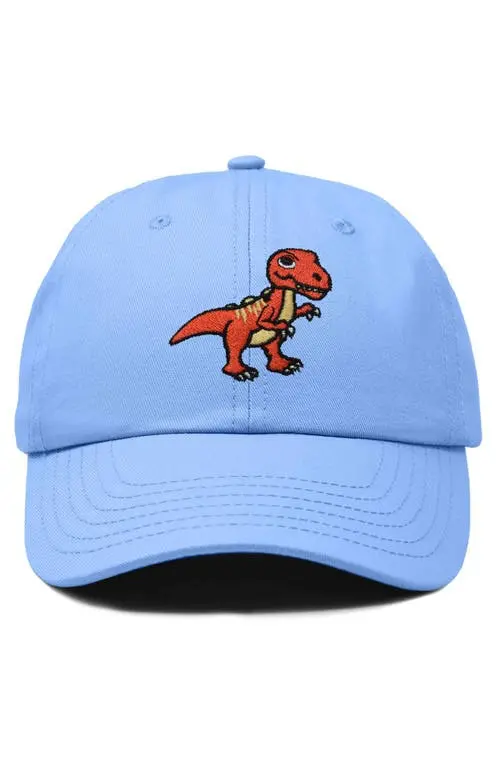DALIX T-rex Embroidered Cap - Light Blue