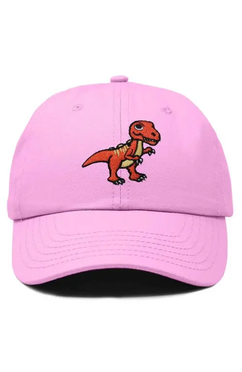 DALIX T-rex Embroidered Cap - Light Pink