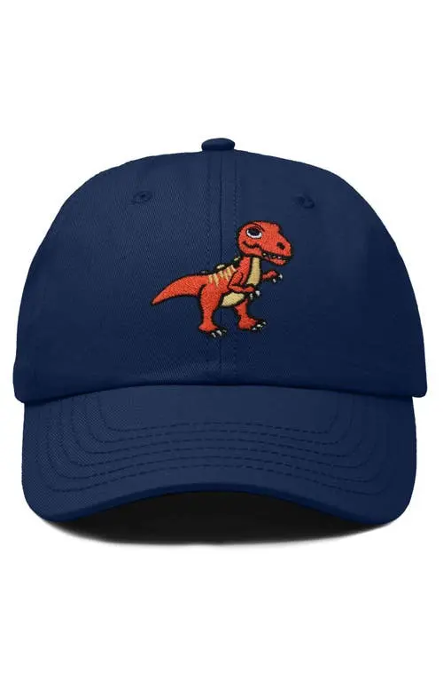 DALIX T-rex Embroidered Cap - Navy Blue