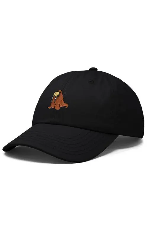 DALIX Walrus Embroidered Cap - Black