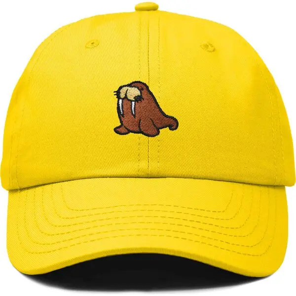 DALIX Walrus Embroidered Cap - Gold