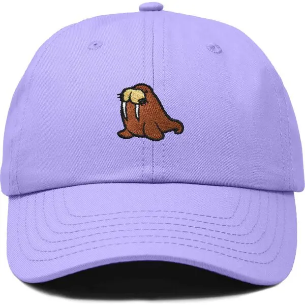 DALIX Walrus Embroidered Cap - Lavender