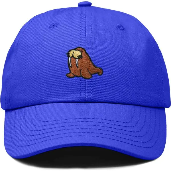 DALIX Walrus Embroidered Cap - Royal Blue