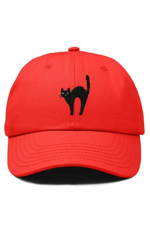 DALIX Embroidered Dad Cap - Red