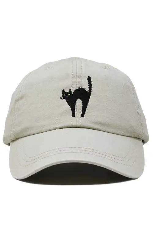 DALIX Embroidered Dad Cap - Washed Stone White
