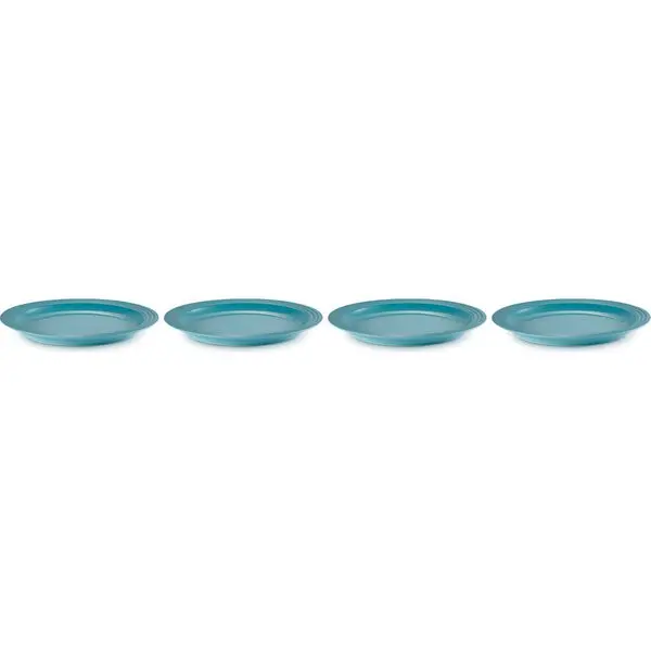 LE CREUSET Vancouver Set Of 4 Salad Plates - Caribbean