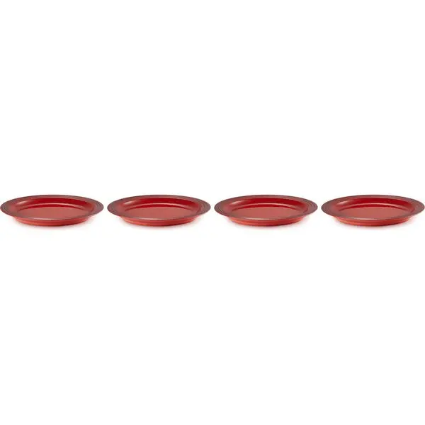 LE CREUSET Vancouver Set Of 4 Salad Plates - Cerise