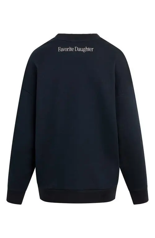 FAVORITE DAUGHTER Favorite Teacher Sweatshirt - Navy