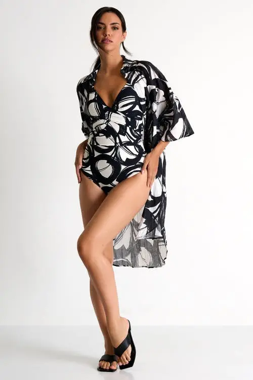 Shan Classic One-piece Bathing Suit - Print