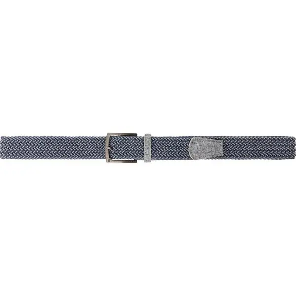 Travis Mathew Cheers 2.0 Woven Elastic Belt - Dark Blue/ Dark Grey