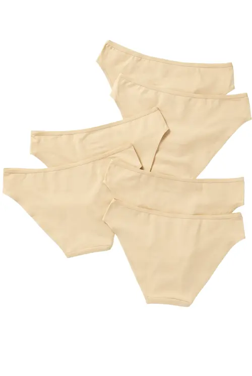 YELLOWBERRY Daisy Cotton Undie 6pk - Fawn