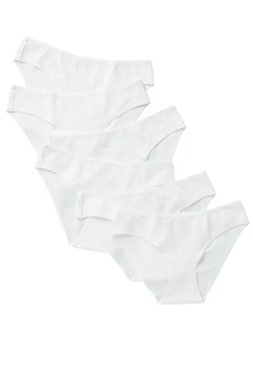 YELLOWBERRY Daisy Cotton Undie 6pk - White