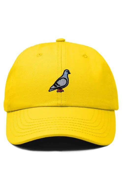 DALIX Pigeon Embroidered Cap - Gold