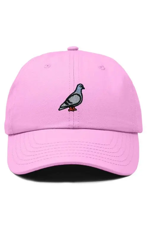 DALIX Pigeon Embroidered Cap - Light Pink