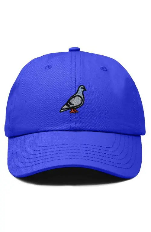 DALIX Pigeon Embroidered Cap - Royal Blue
