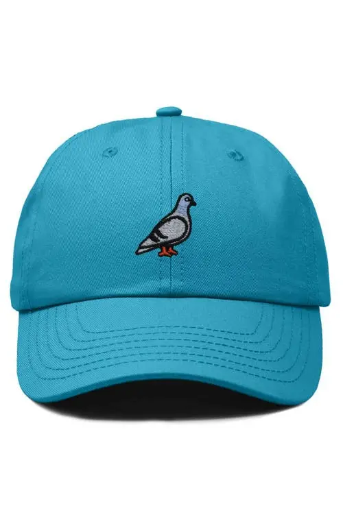 DALIX Pigeon Embroidered Cap - Teal
