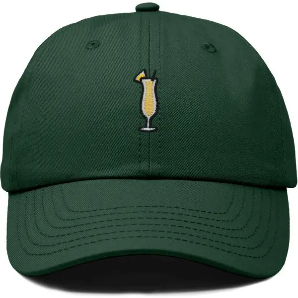 DALIX Embroidered Dad Cap - Dark Green