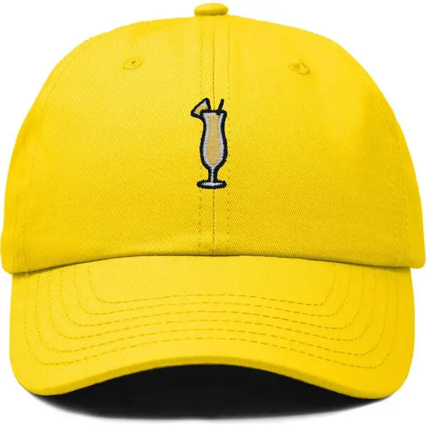 DALIX Embroidered Dad Cap - Gold