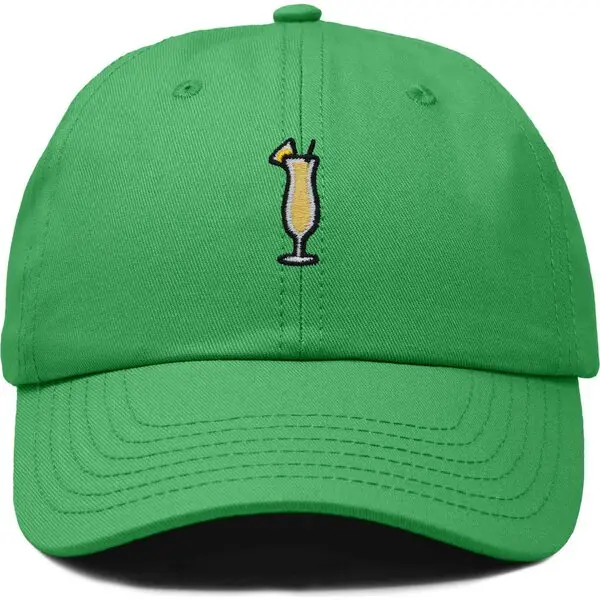 DALIX Embroidered Dad Cap - Kelly Green