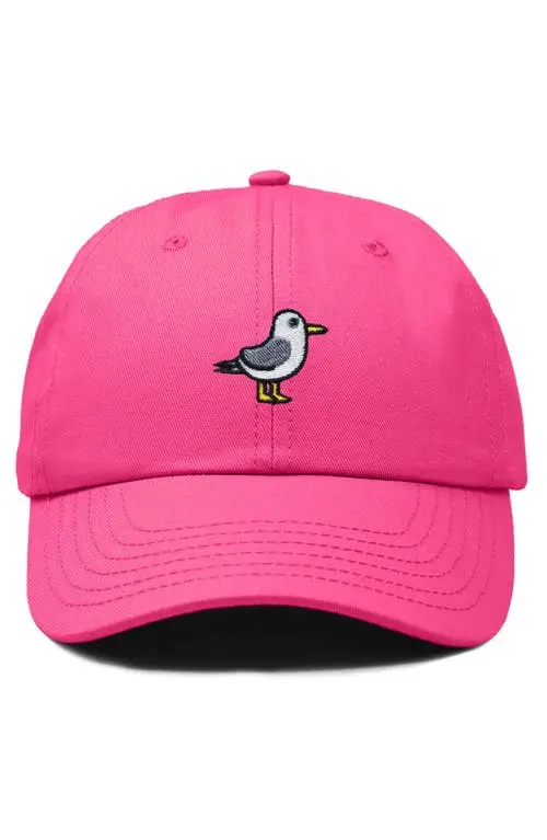 DALIX Seagull Embroidered Cap - Hot Pink
