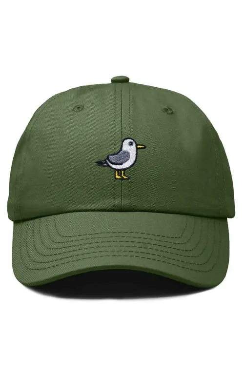 DALIX Seagull Embroidered Cap - Olive