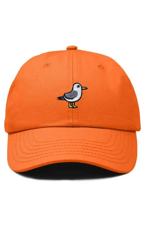 DALIX Seagull Embroidered Cap - Orange